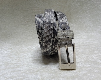 Snakeskin Belt Women - Etsy
