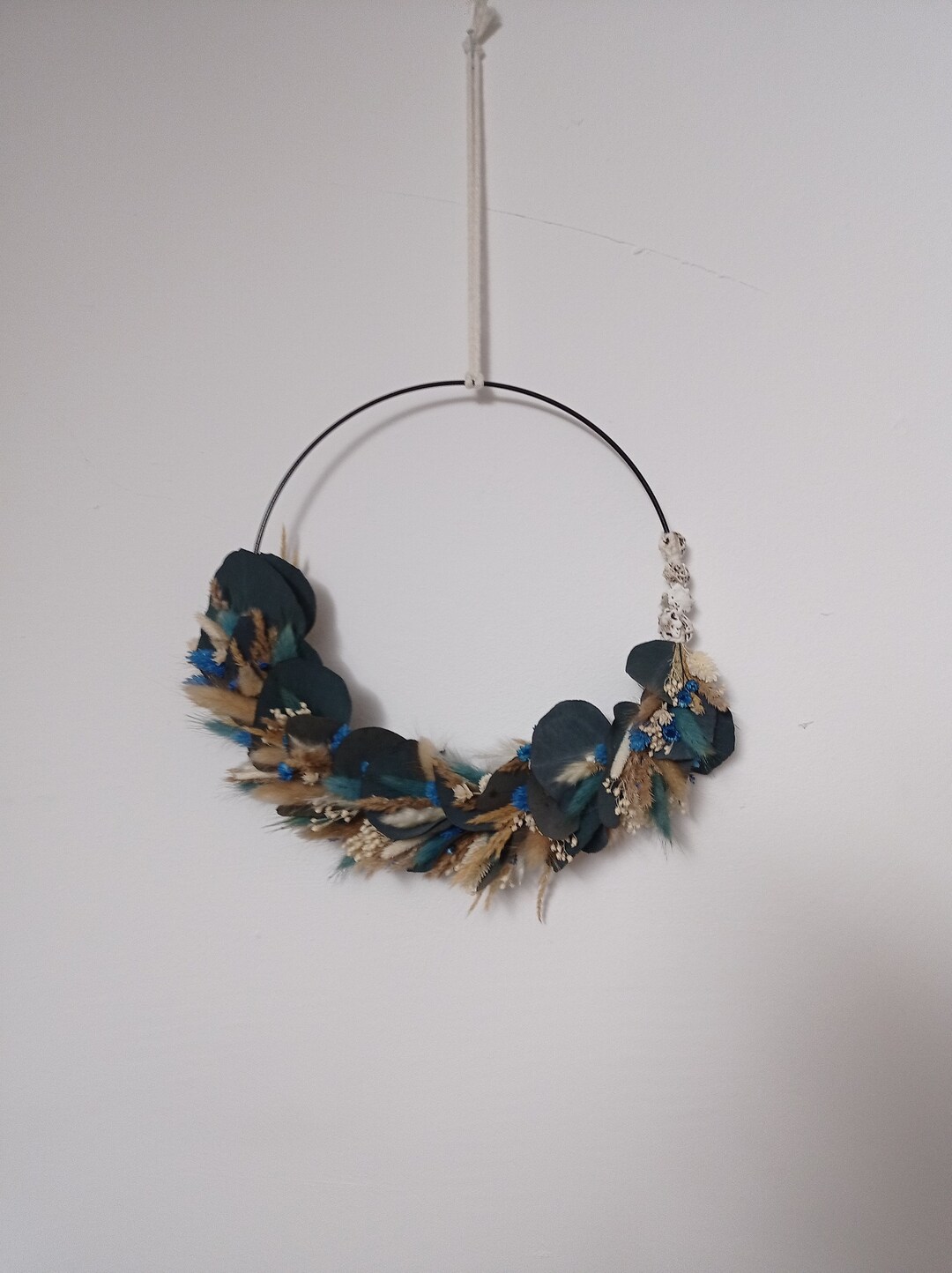 Dry Flower Wreath Eucalyptus Loop Floral Wreath Boho Gift - Etsy