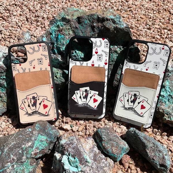 Cowboy Leather Cell Phone Case - Etsy