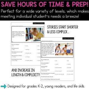 Real Photos Reading Comprehension Passages and Wh Questions - Etsy