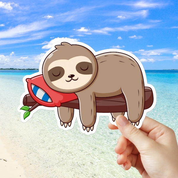 Sloth Sticker - Etsy