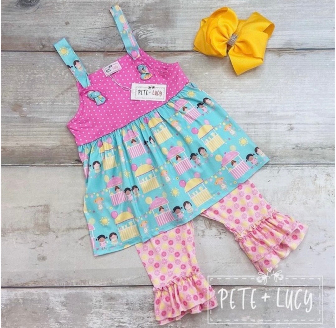 Pete and Lucy Lemonade Capri Outfit - Etsy