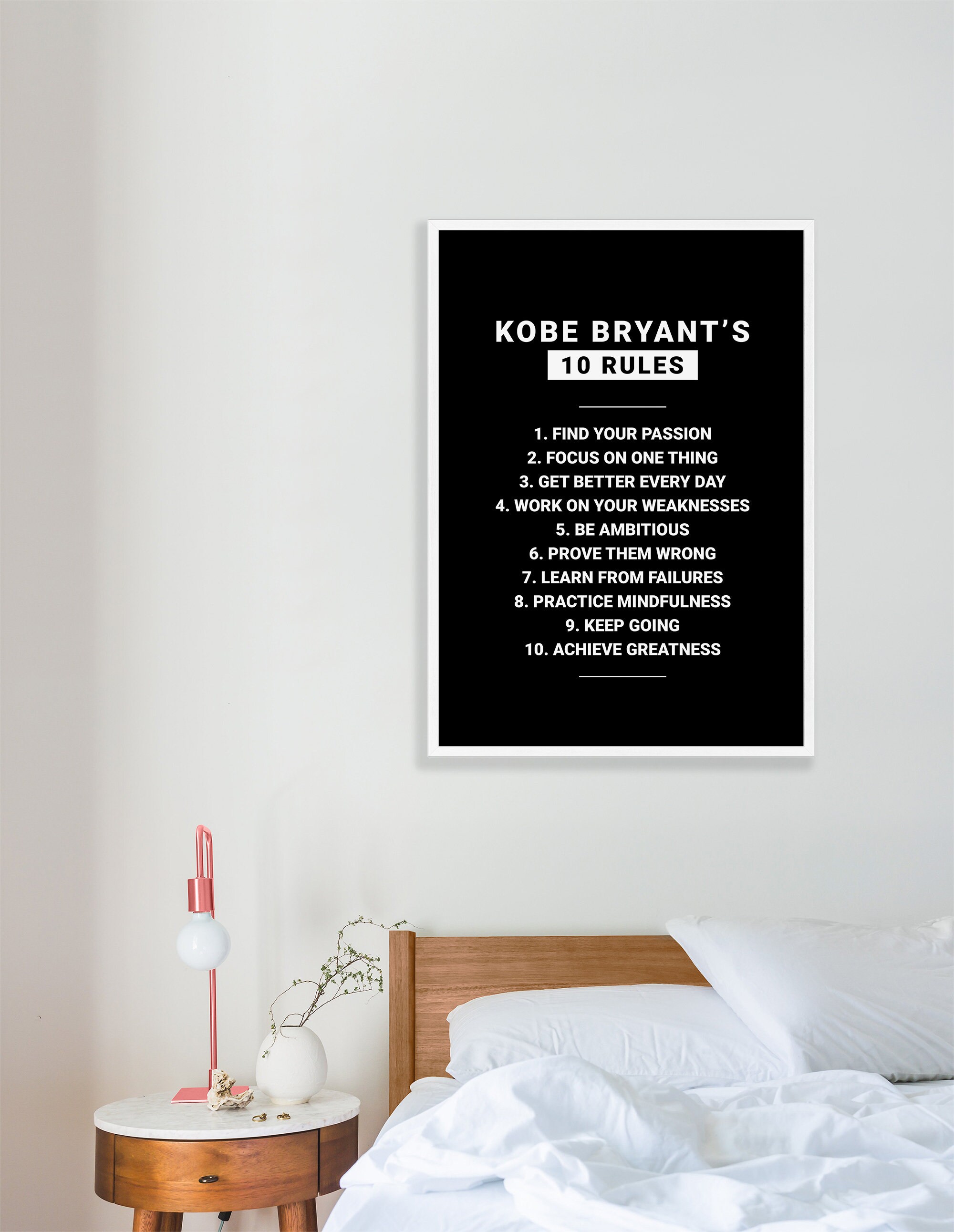 Kobe Bryant Motivational Wall Art Quote Prints Motivational - Etsy