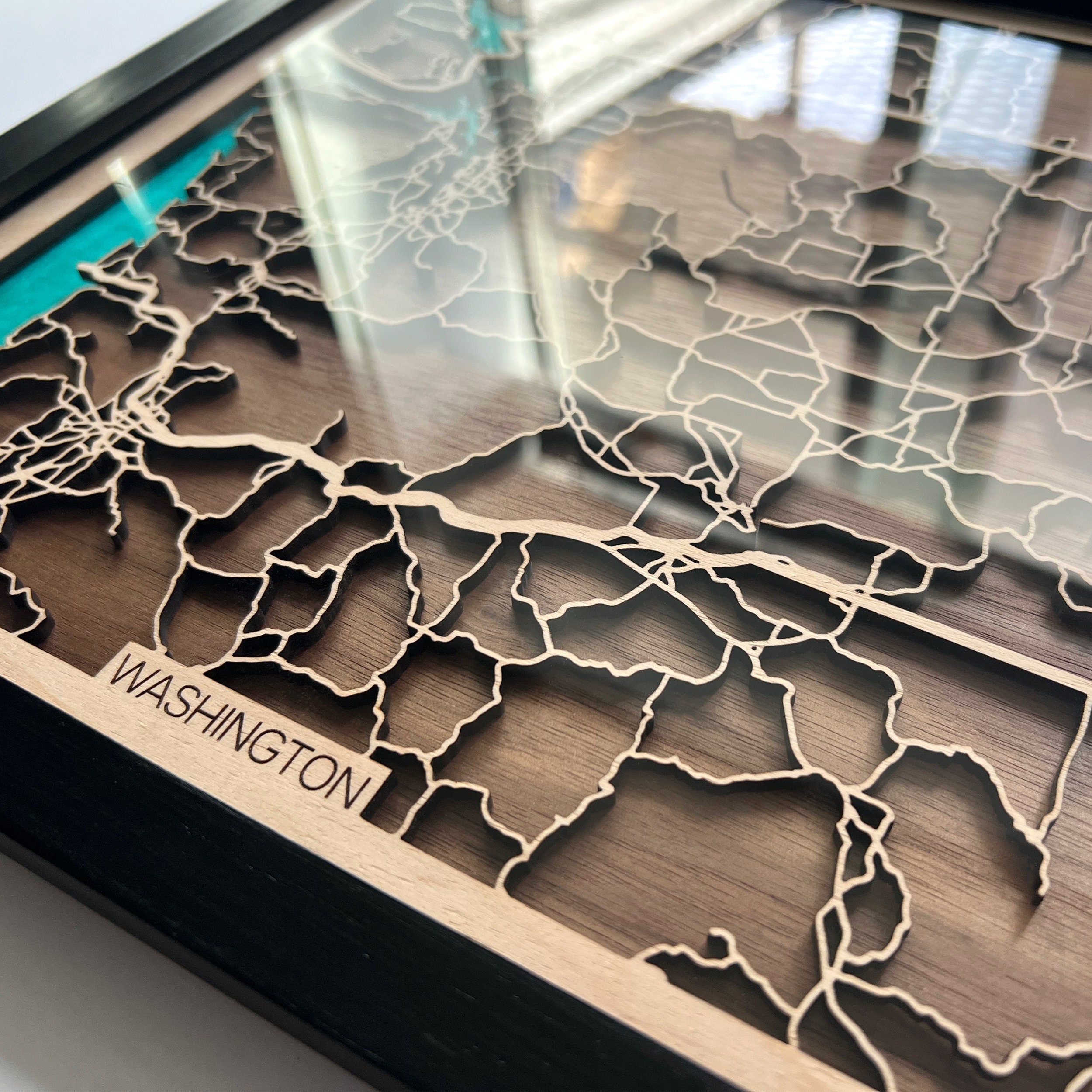 Wooden Map of Any City Washington 3d Custom Map 6th Gift - Etsy