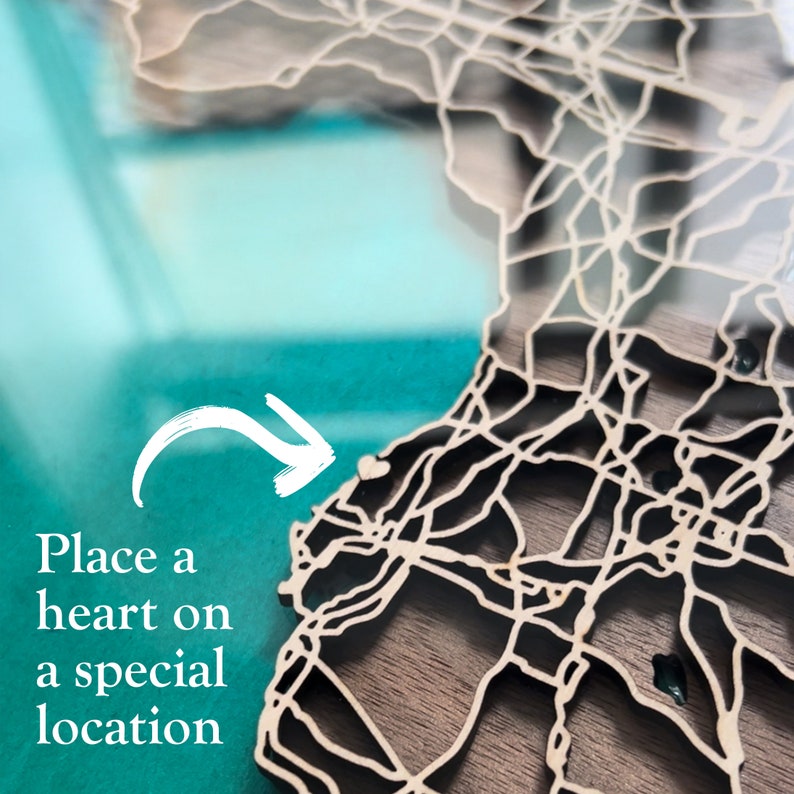 Wooden Map of Any City Washington 3d Custom Map 6th Gift - Etsy