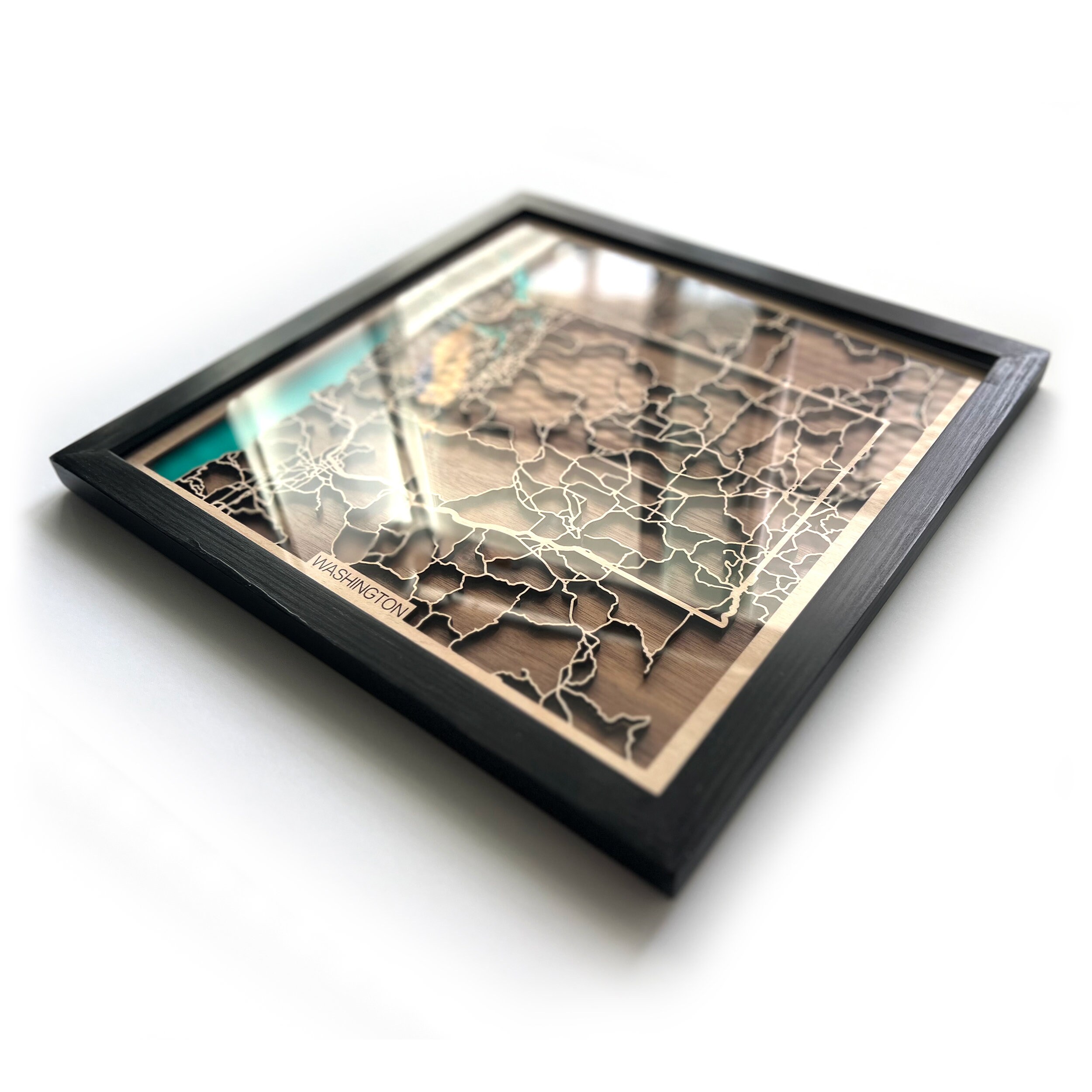 Wooden Map of Any City Washington 3d Custom Map 6th Gift - Etsy