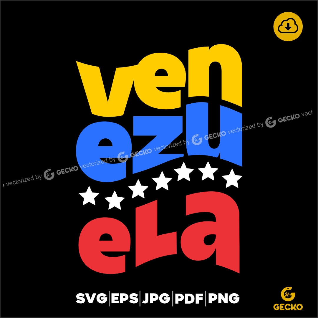 VENEZUELA Tricolor, Clipart, Digital Download, Design, Vector, Svg Png ...