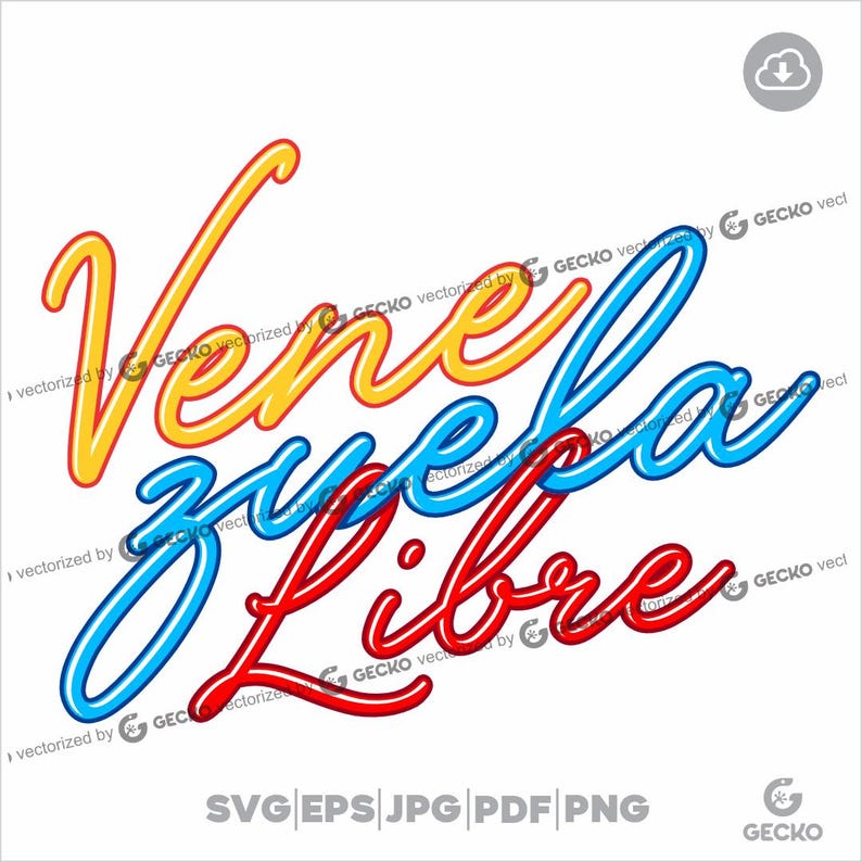 FREE VENEZUELA, Clipart, Digital Download, Design, Vector, Svg Png Jpeg ...
