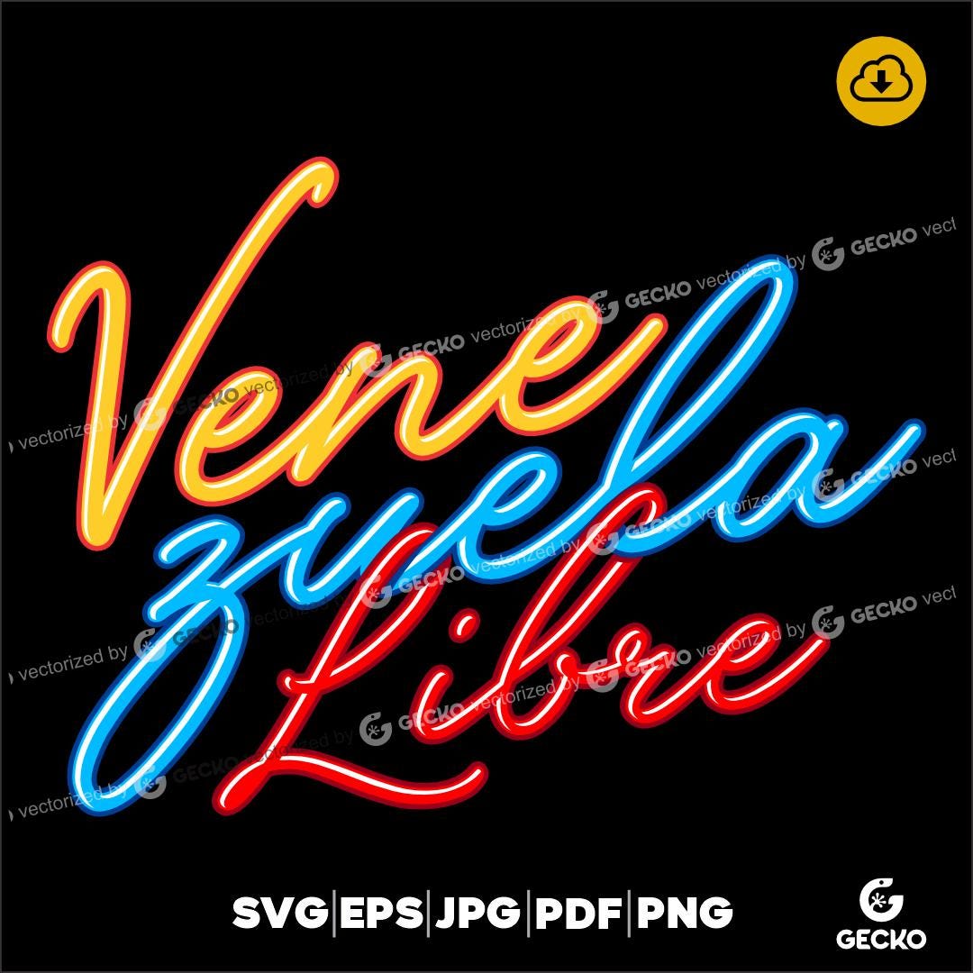 FREE VENEZUELA, Clipart, Digital Download, Design, Vector, Svg Png Jpeg ...