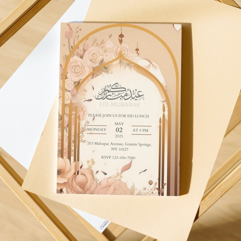 Editable Elegant Eid Party Invite Printable Eid Party - Etsy