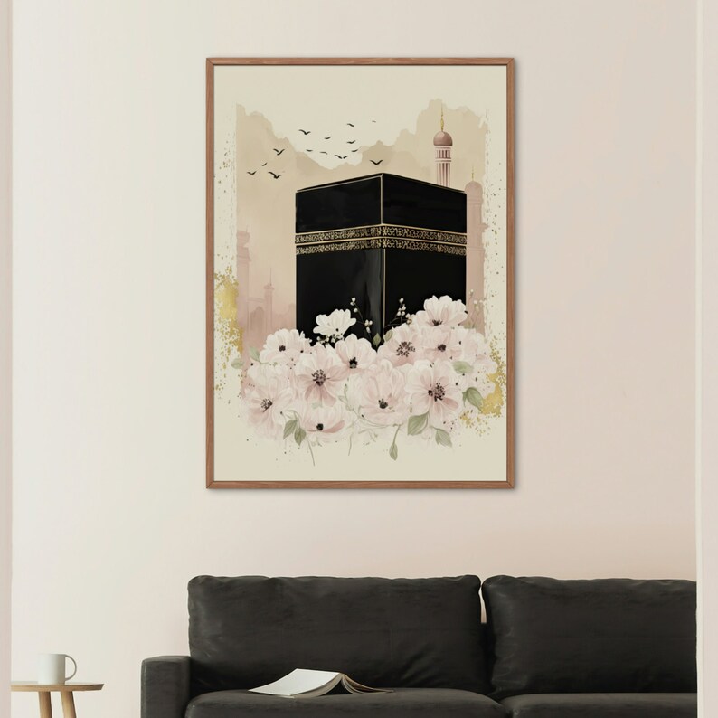 Kaaba Mekka Digitaldruck | Haramain Kaaba Poster | Mekka | Kaabah in ...