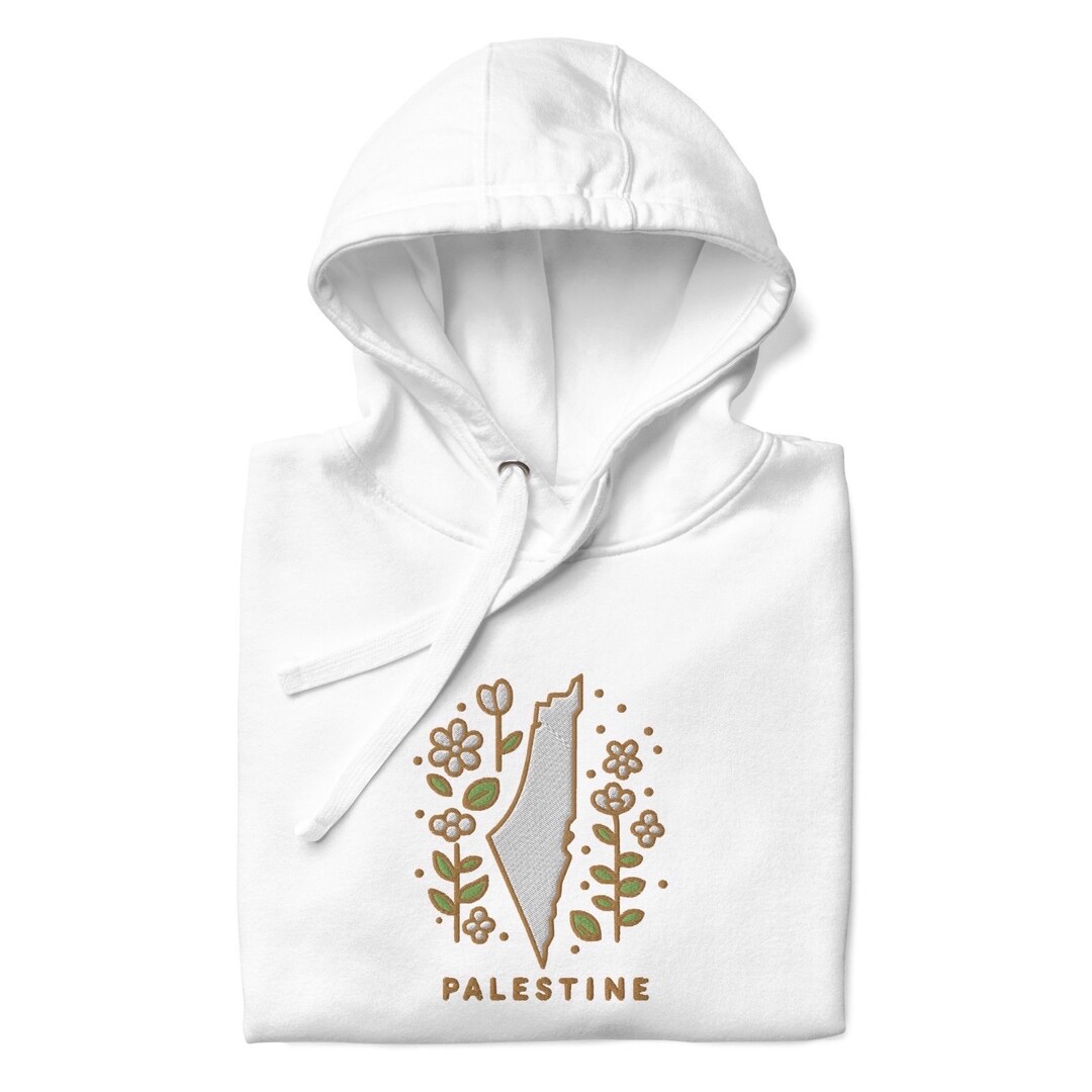 Embroidered Palestine Hoodie | Embroidered Palestine Sweatshirt| Hoodie ...