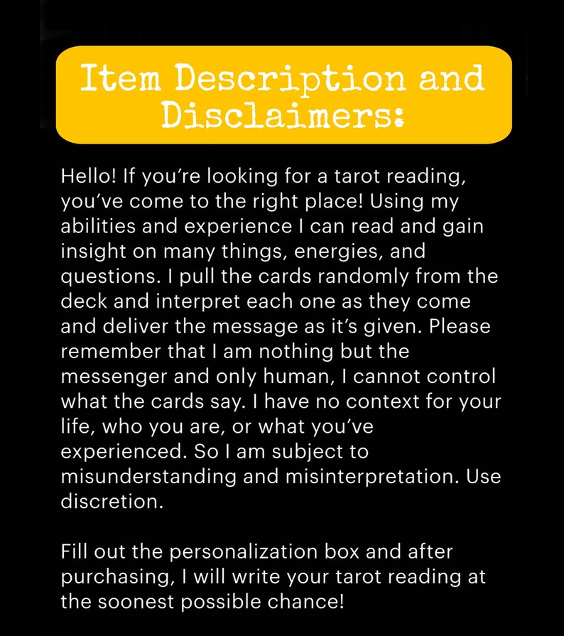 General Tarot Reading - Etsy