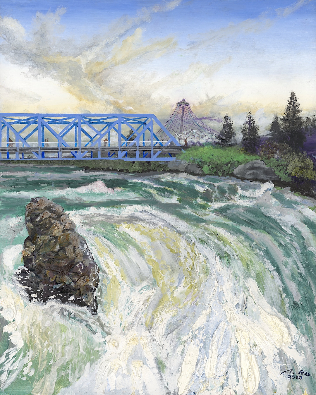 Riverfront Park National Park Spokane Waterfall Bridge Pavilion ...