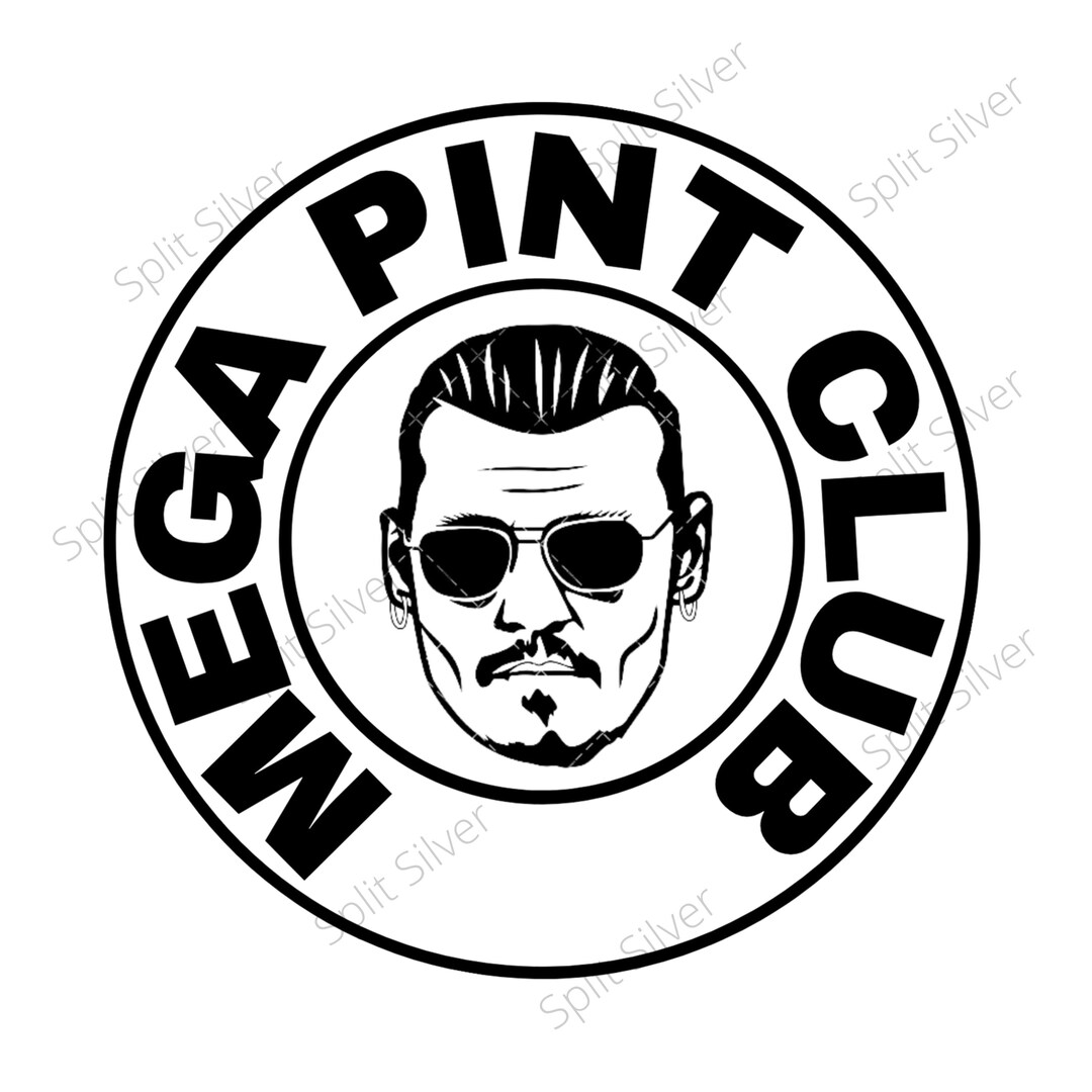 Johnny Depp Mega Pint Club SVG PNG PDF - Etsy