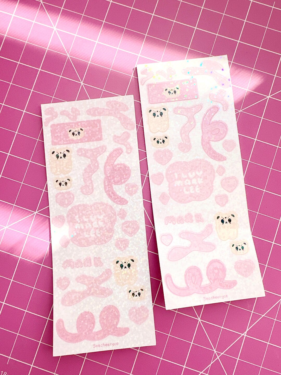 Cheetah Lee Sticker Sheets, Photocard Decor Stickers, Korean Stationery ...