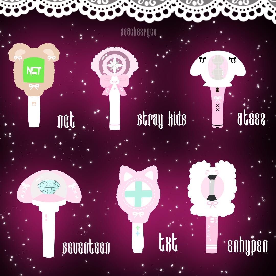 Kpop Light Stick Stickers / Kpop Stickers , Cute , Decorative - Etsy