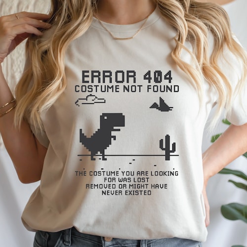 Halloween FUNNY Svg Error 404 Costume Not Found Popular - Etsy