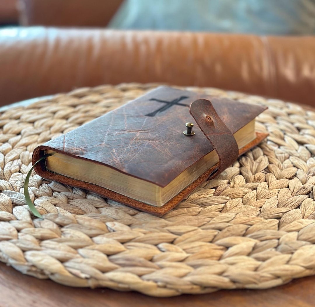 CSB Golfer's Bible With Genuine Bison Leather - Etsy