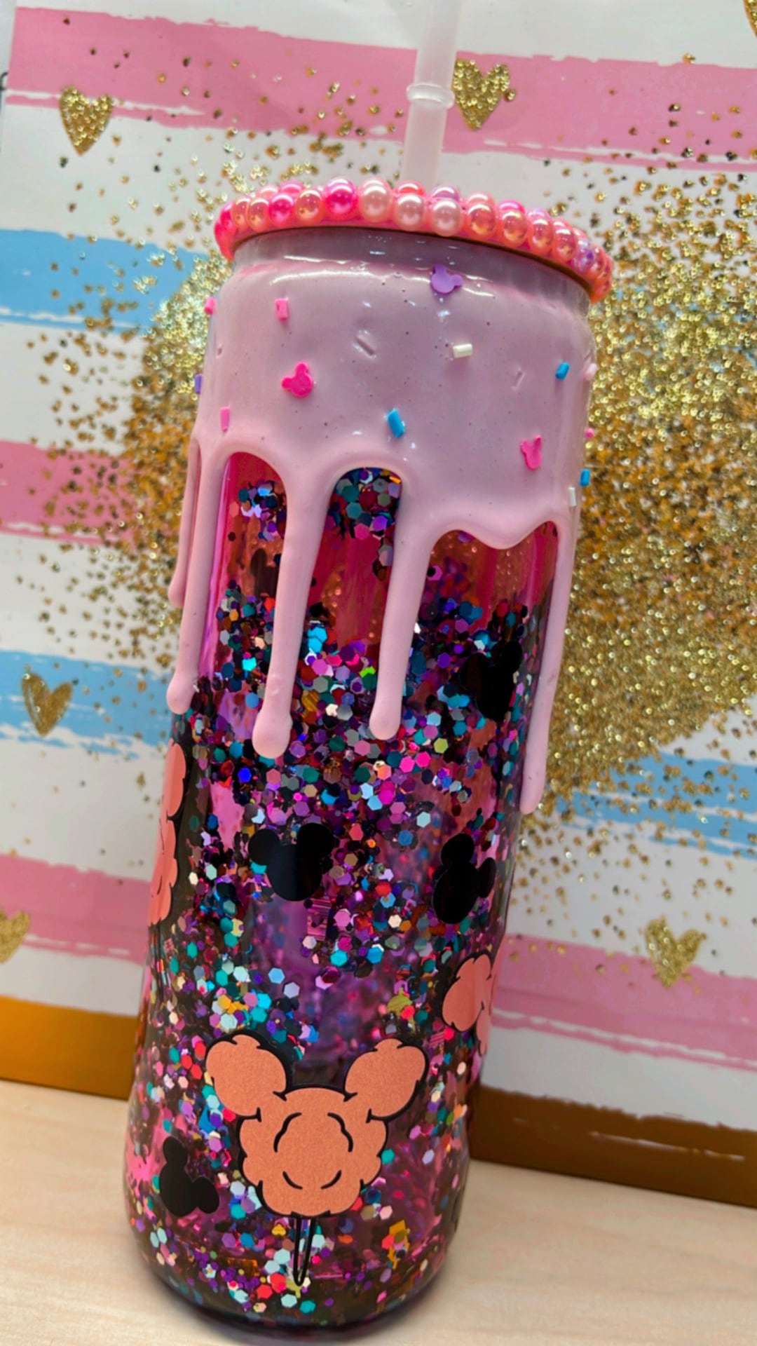 Vaso Snow Globe 20 Oz De Minnie Mágico Brillante Y Adorable Etsy