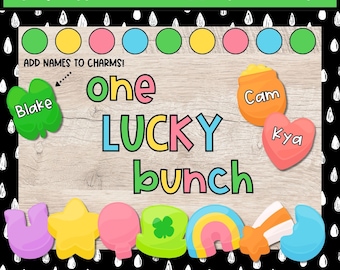 Lucky Charms Bulletin Board or Door Decor - St Patrick's Day Bulletin ...