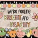 Retro Summer Bulletin Board Kit, Bright and Peachy, May and June Door ...