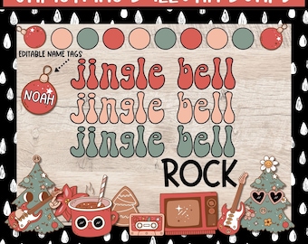 Christmas Sweets Bulletin Board for Classroom, Winter Door Decor, Retro ...