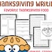 Thanksgiving Writing Activity Project for Kids, Thanksgiving Food ...