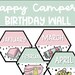 Camp Themed Birthday Wall Cards for Elementary Classroom Decor, Camp ...
