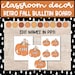 Retro Fall Bulletin Board DIY Bulletin Board Kit Pumpkin - Etsy