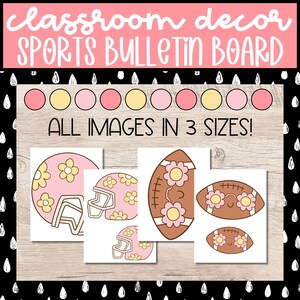 Retro Football Back to School Bulletin Board Kit, Classroom Door Decor ...