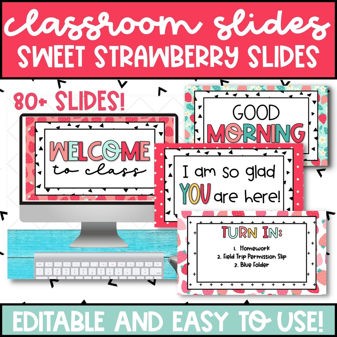 Daily Slides for Classroom, Editable Google and Powerpoint Slide ...
