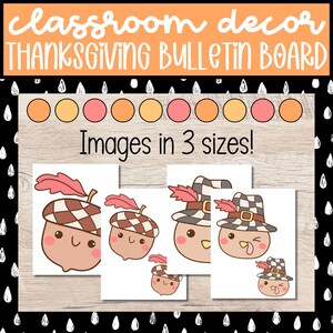 Retro Thanksgiving Bulletin Board, Groovy November Door Decor, Turkey ...