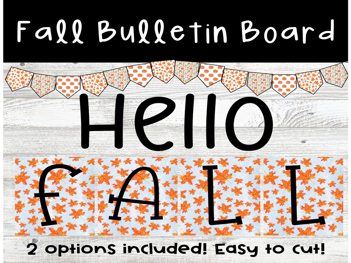 Fall Classroom Bulletin Board DIY Bulletin Board Classroom - Etsy