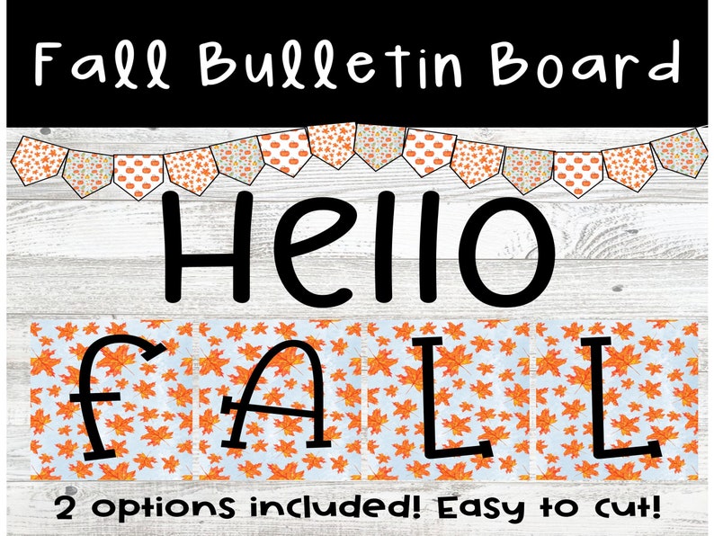 Fall Classroom Bulletin Board DIY Bulletin Board Classroom - Etsy