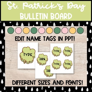 Feeling Lucky Retro and Groovy St. Patrick's Day Bulletin Board and ...