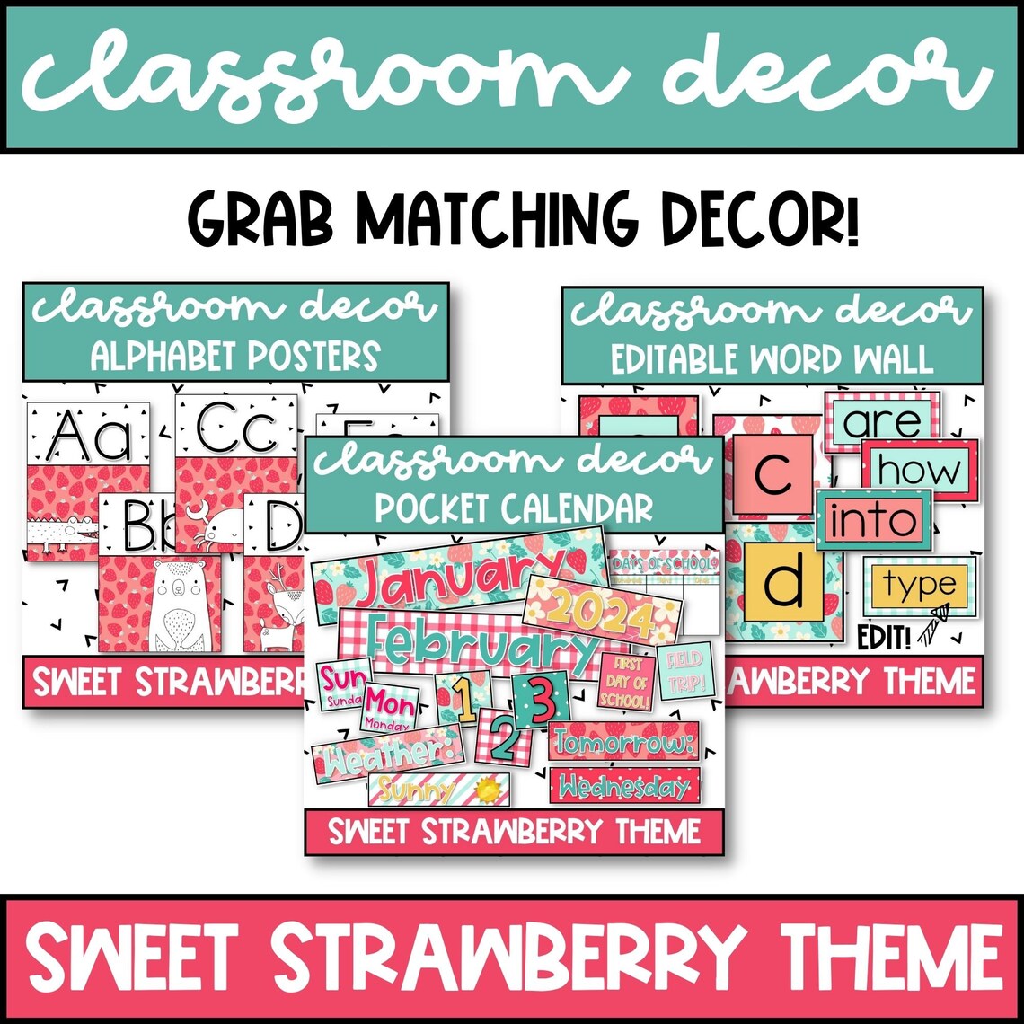 Back to School Bulletin Board Our Class is Berry Sweet - Etsy