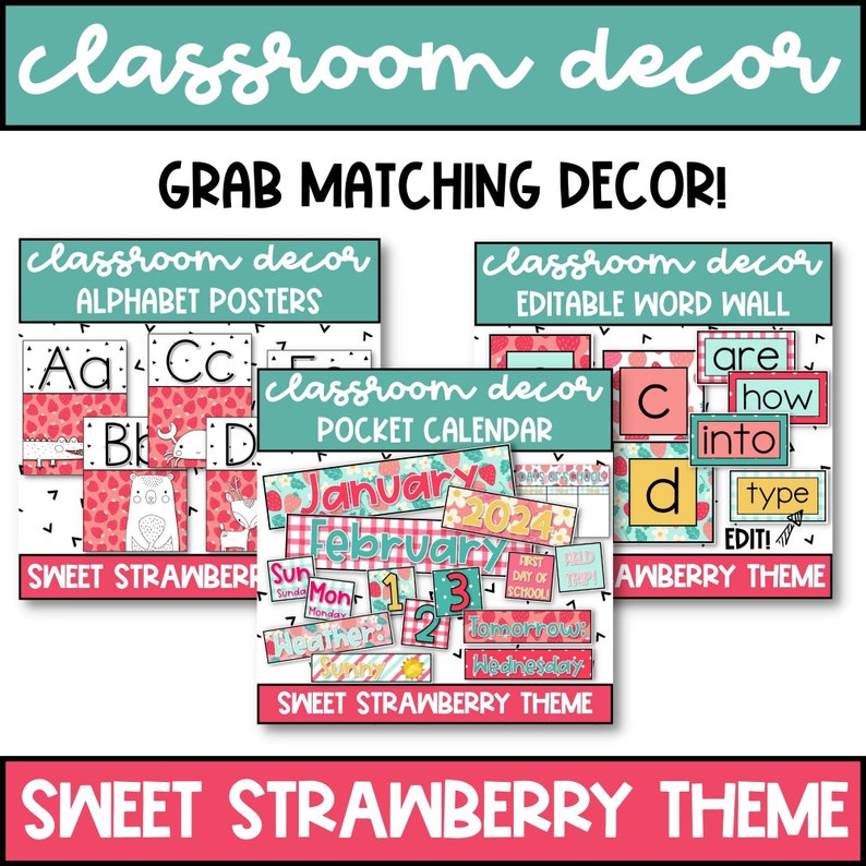 Back to School Bulletin Board Our Class is Berry Sweet - Etsy