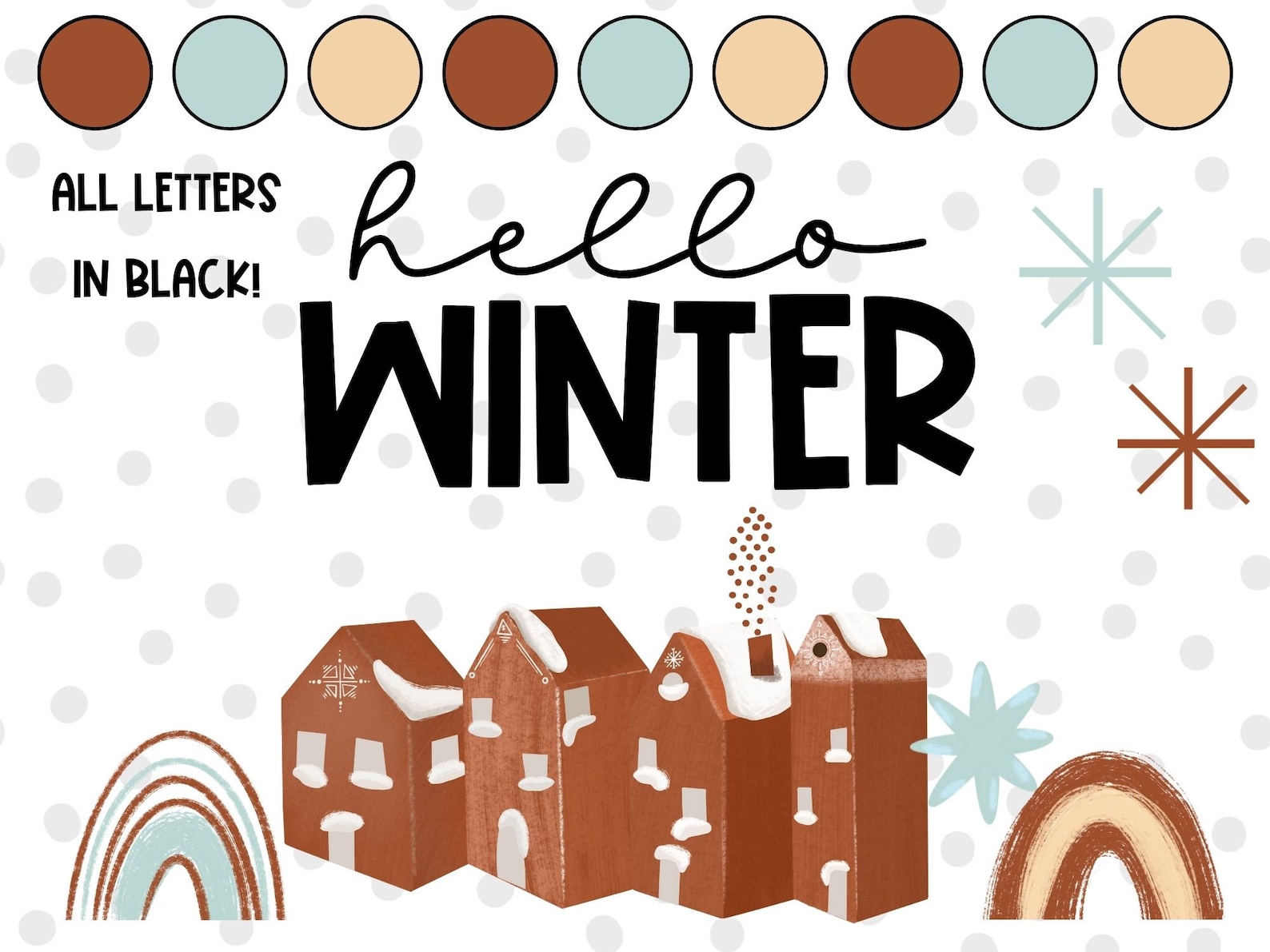 Boho Winter Bulletin Board for Classroom or Winter Door - Etsy