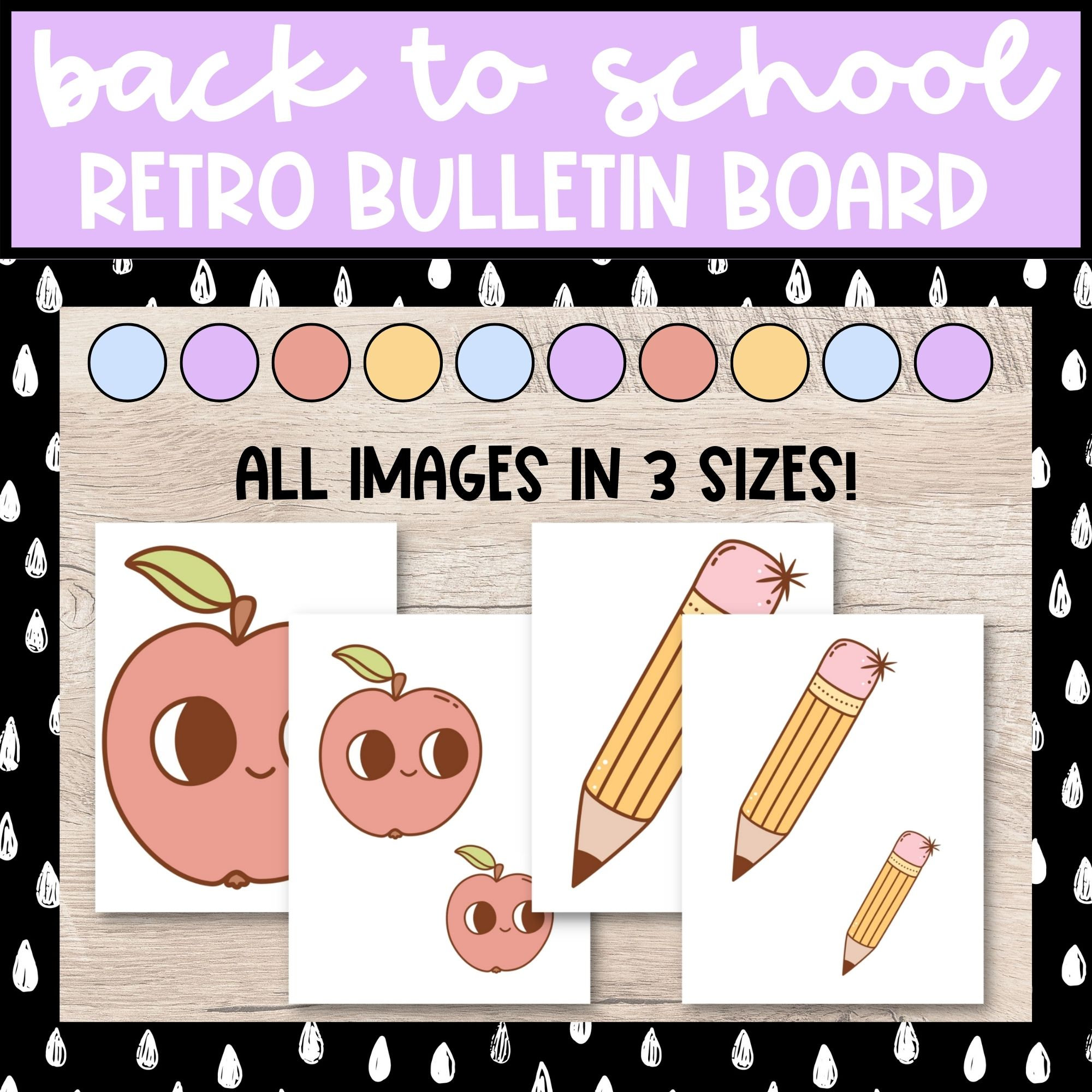 Retro Back to School Bulletin Board for Retro Classroom Decor - Etsy