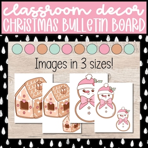 Christmas Sweets Bulletin Board for Classroom, Winter Door Decor, Retro ...