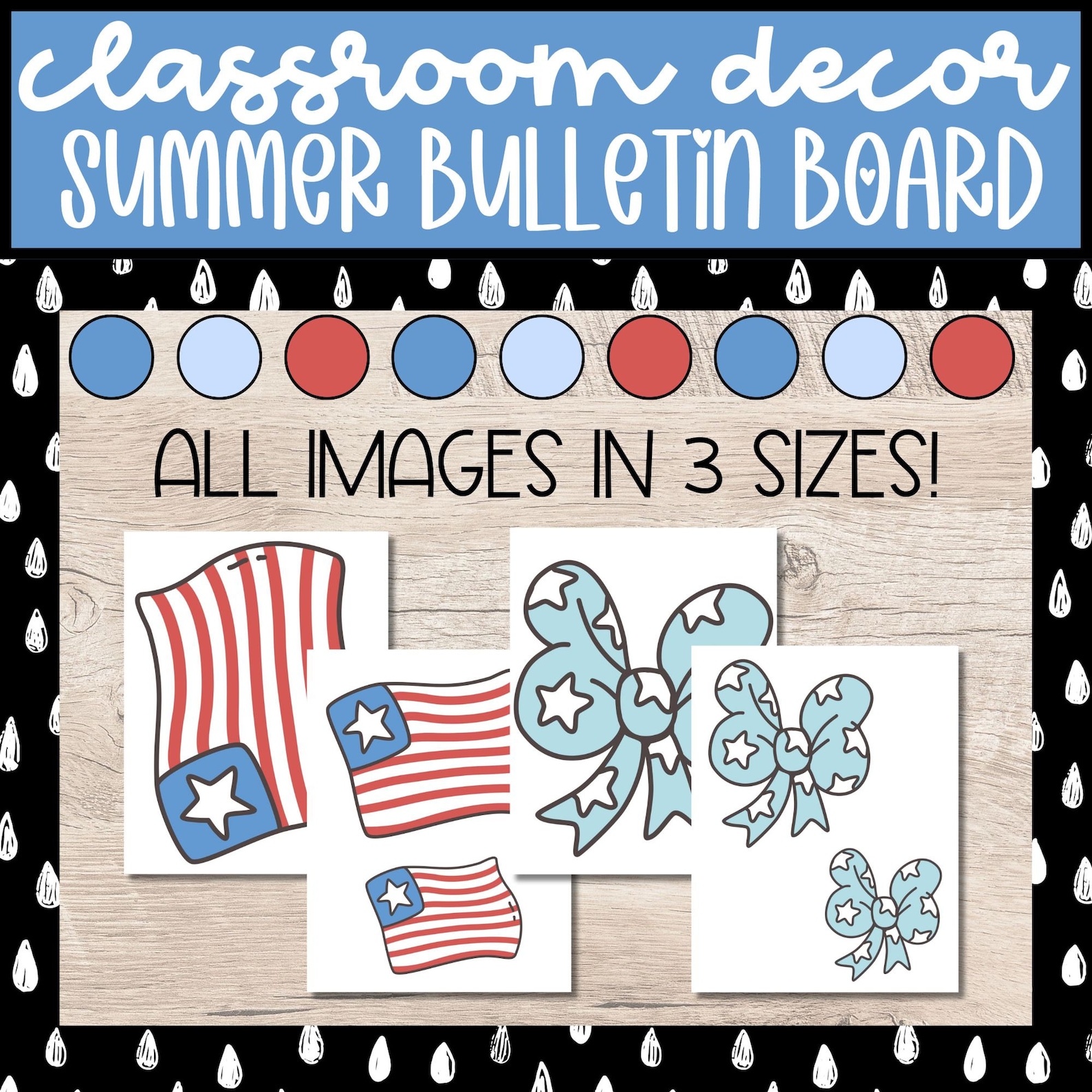 Retro Summer Camper Bulletin Board Kit, May June July Bulletin Board ...