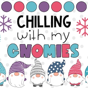 Winter Bulletin Board for Elementary Classroom, Gnomes Bulletin Board ...