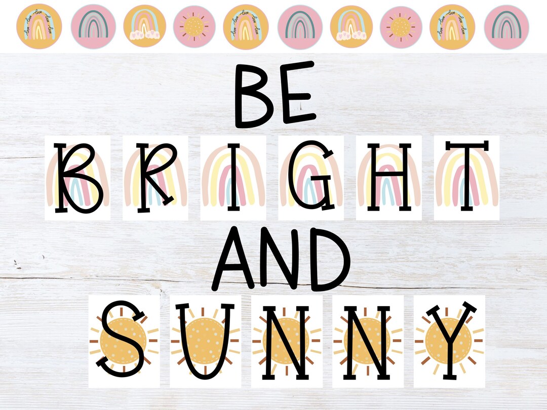 DIY Sunshine Bulletin Board, Spring and Summer Bulletin Board Kit ...