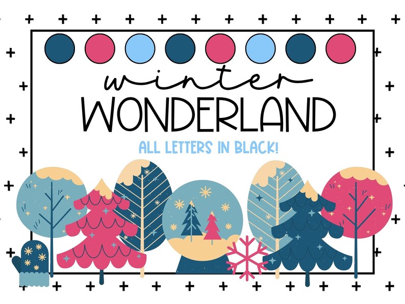 Winter Wonderland Bulletin Board for Classroom Office Decor - Etsy