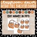 Retro Fall Bulletin Board With Pumpkins, September October Door Decor ...