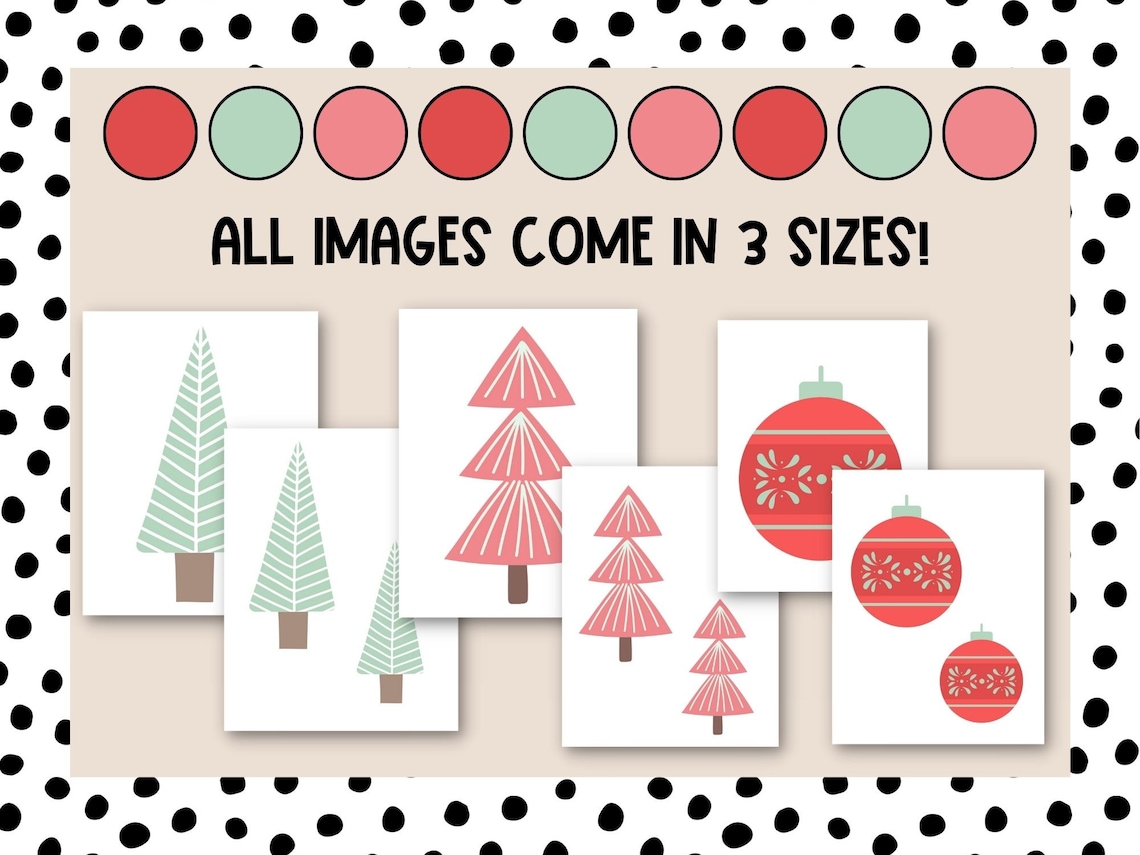 Christmas Trees Bulletin Board for Elementary Classroom - Etsy