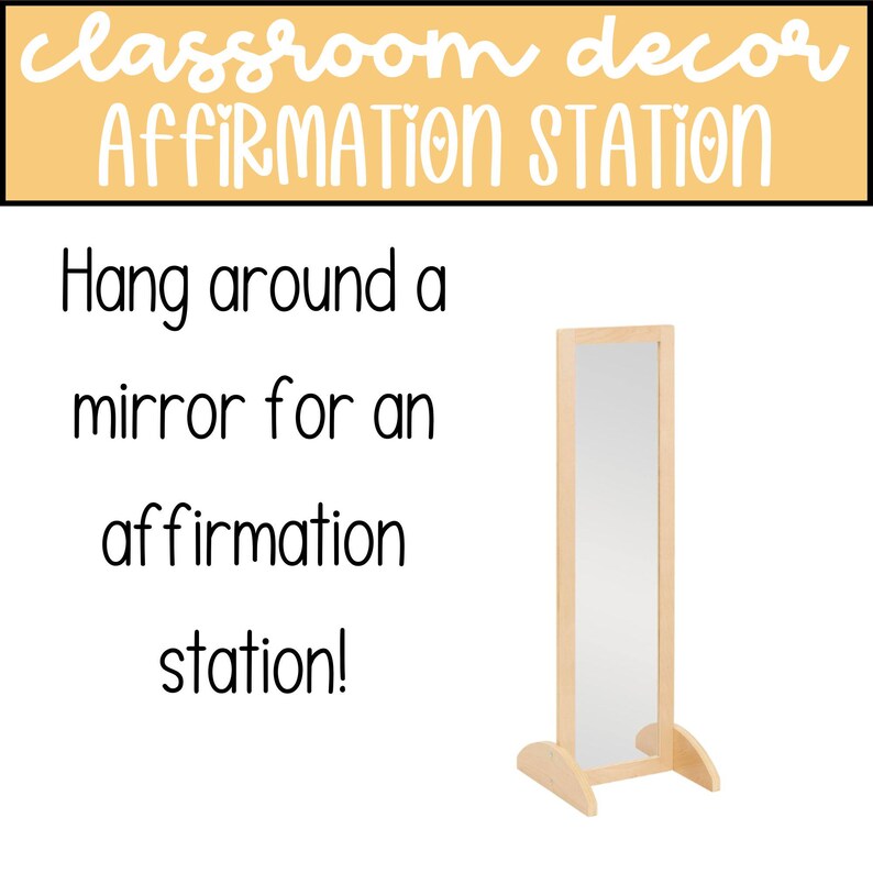 Pastel Classroom Affirmation Station Cards (digital Download) - Etsy