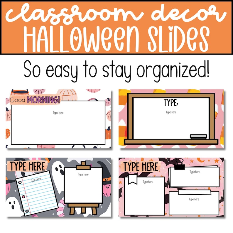 Halloween Classroom Slides Template With Timers (google Slides ...
