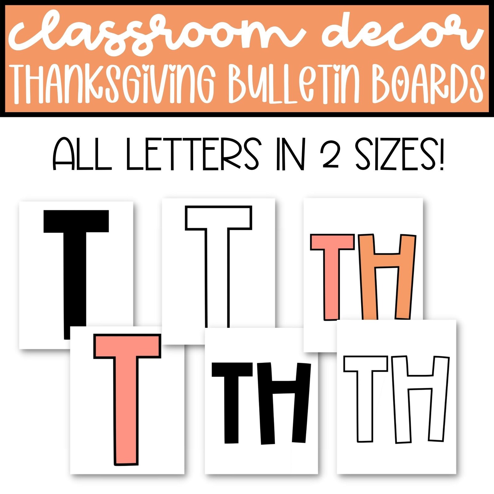 DIY Retro Thanksgiving Bulletin Board Bundle, November Bulletin Board ...